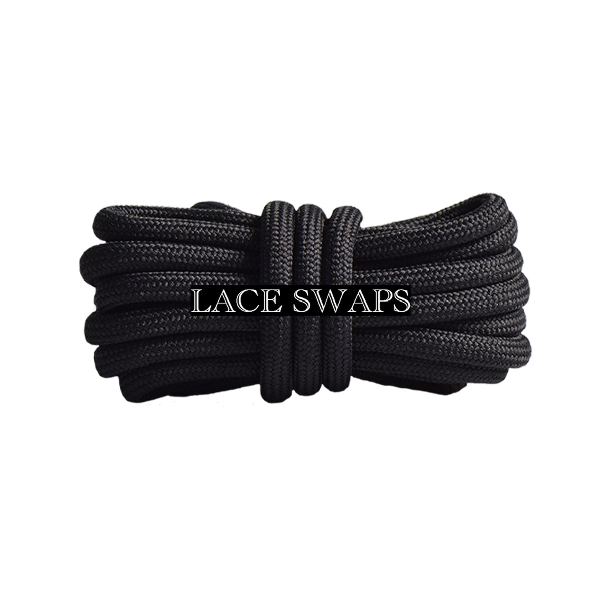 Black 350 Boost Rope Shoelaces – www. Lace Swaps. com